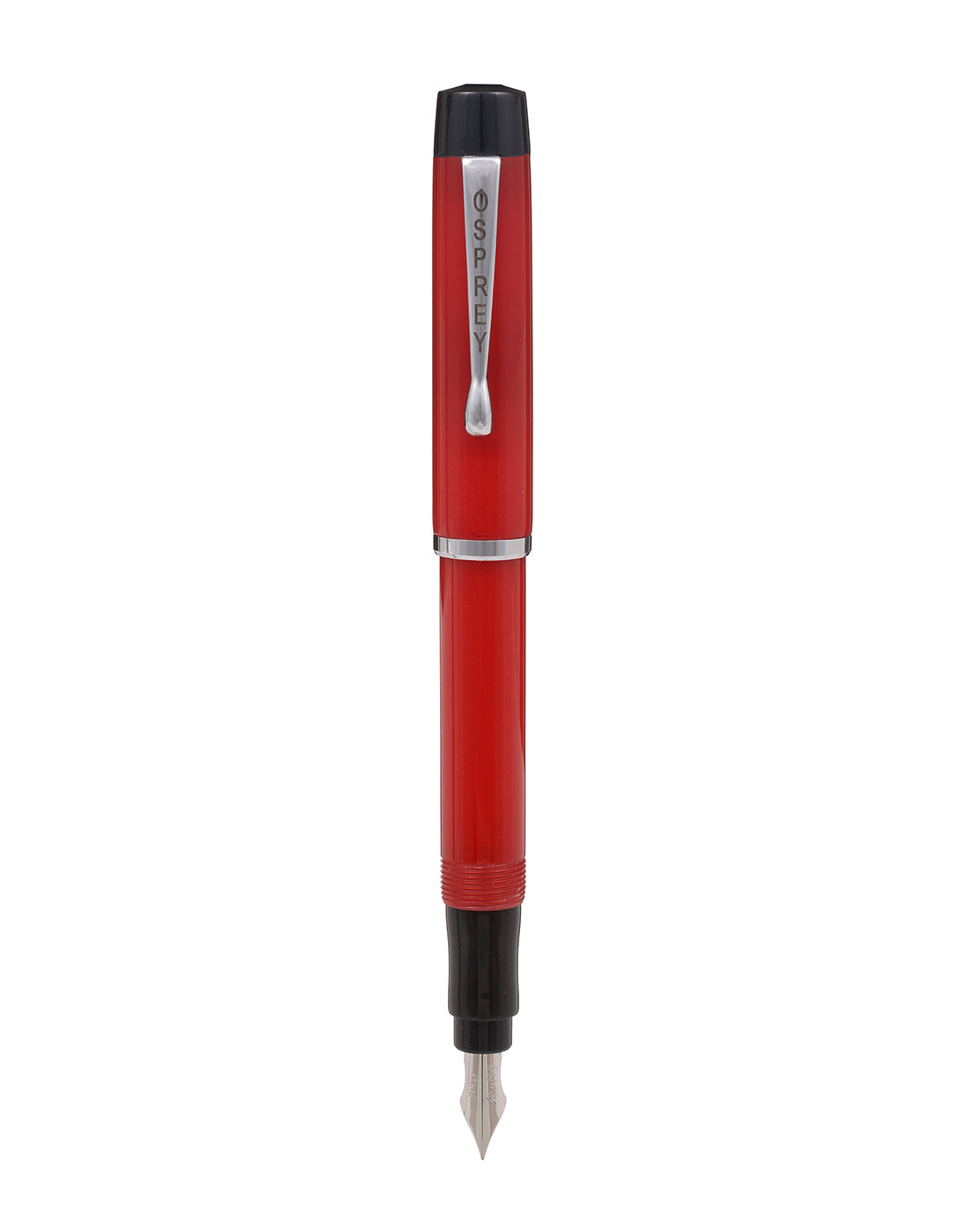Scholar Fountain Pen-Translucent Red with Standard and Flex nib option ...